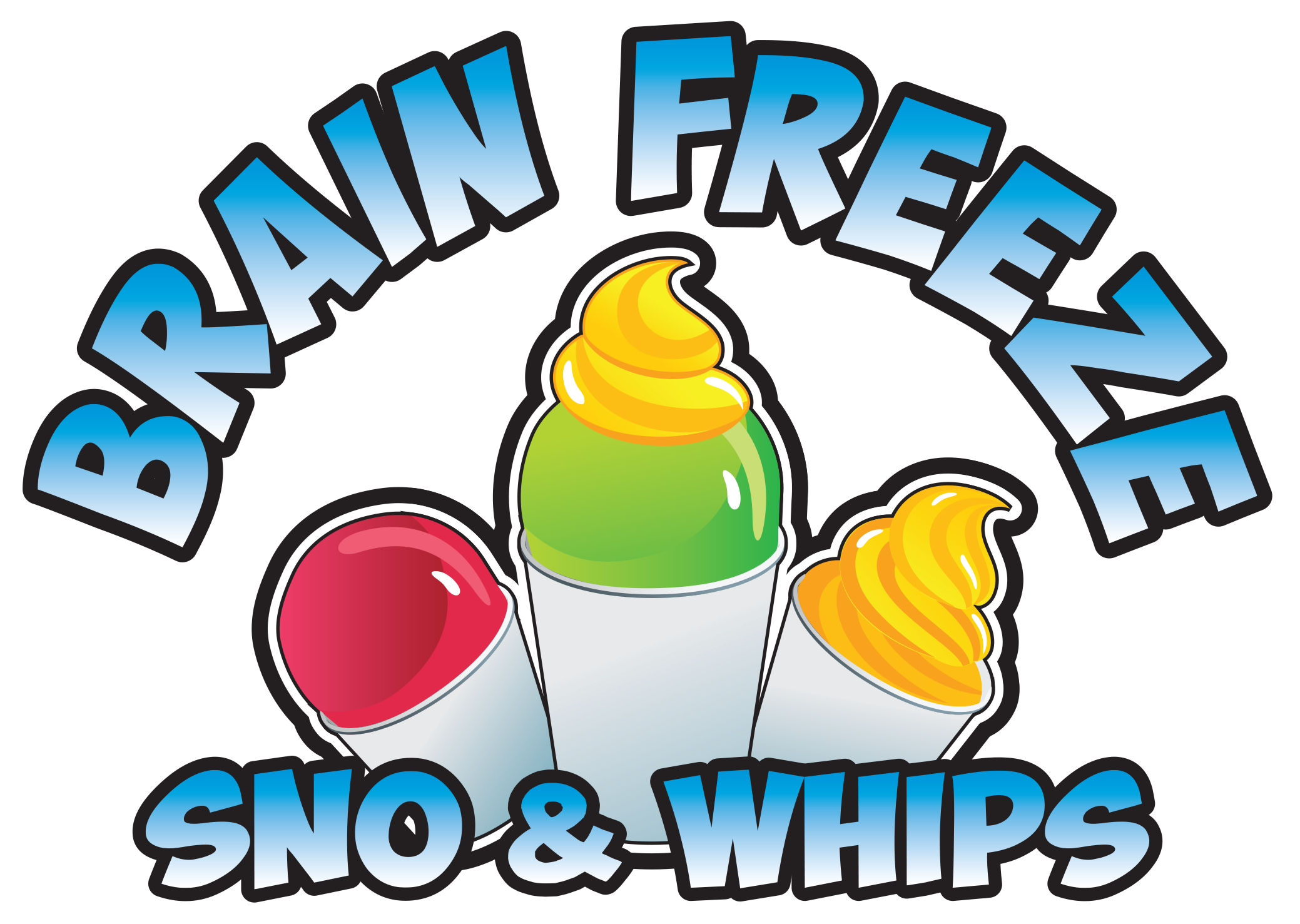 Brain Freeze Sno & Whips – Shaved Ice & Premium Soft Serve Sorbet